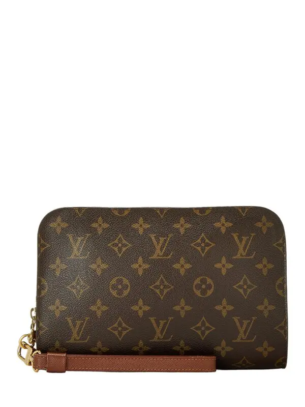 LOUIS VUITTON Monogram Canvas Orsay Clutch - Brown