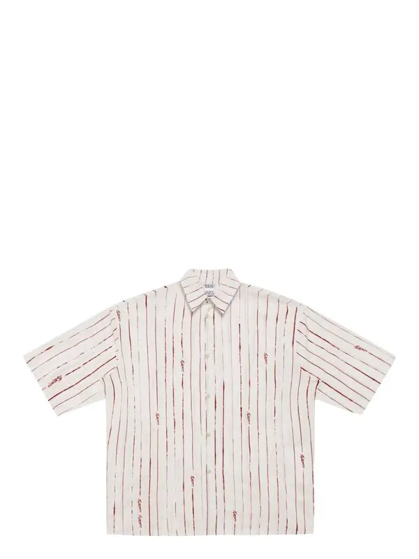 COUNTY OF MILAN County Pinstripe Cotton Shirt - Neutrals