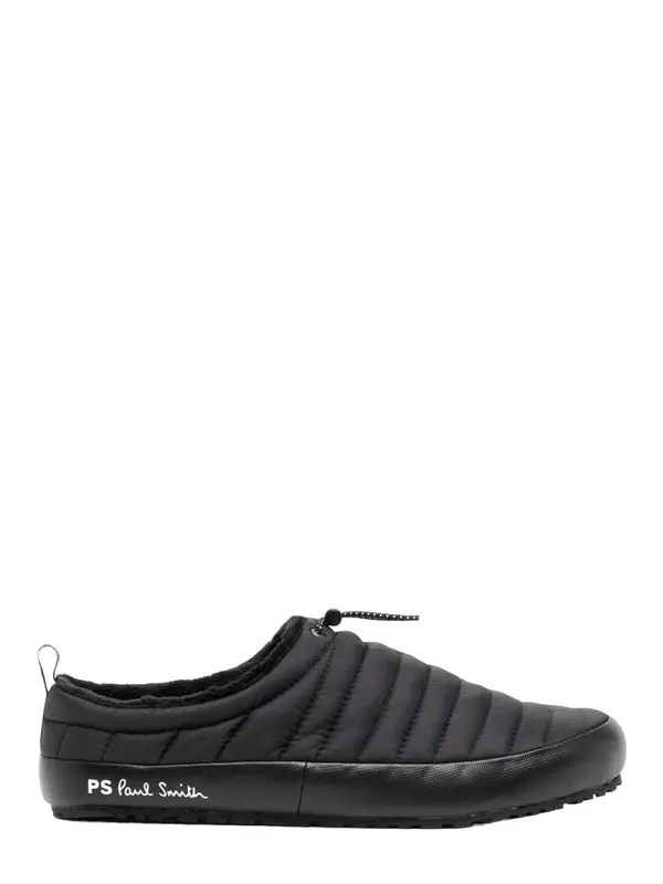 Paul Smith Larsen Quilted Mule Slippers - Black