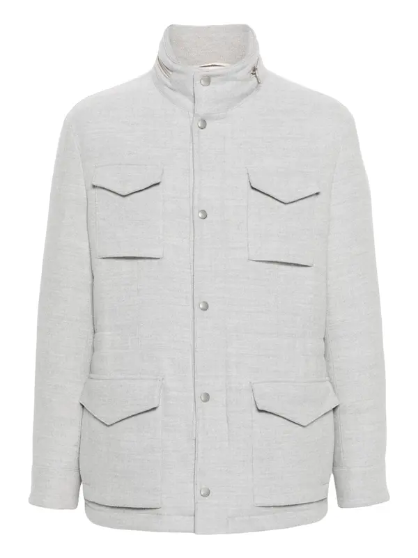 Eleventy Wool Jacket - Grey