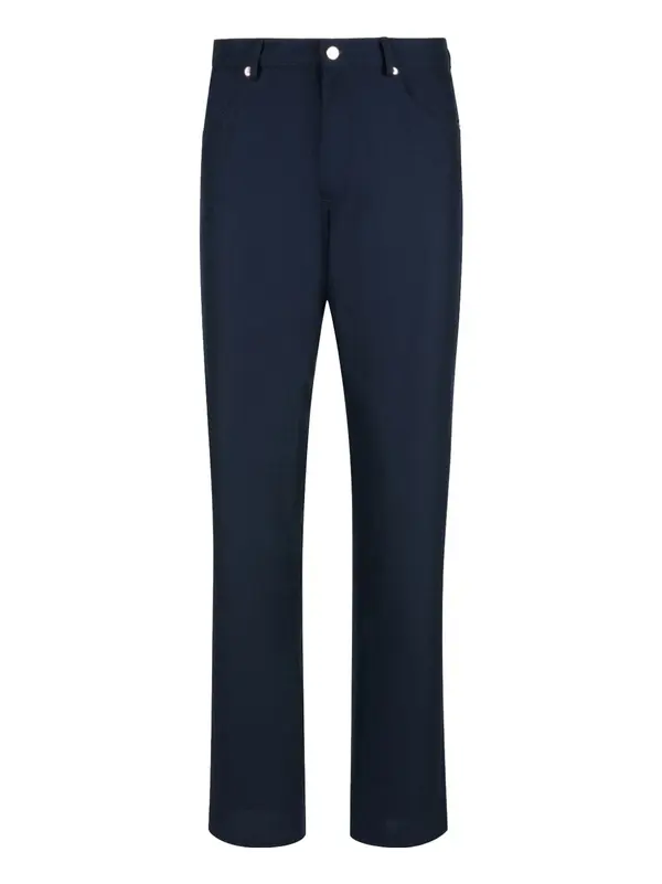 Bally Mid-rise Straight-leg Chinos - Blue
