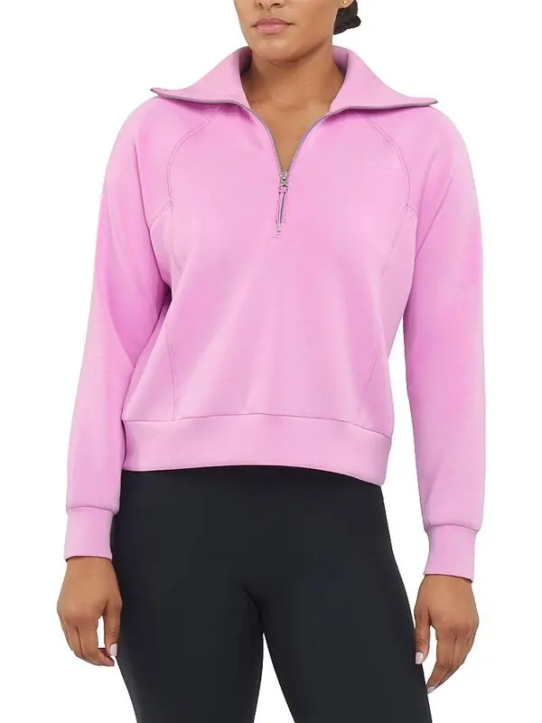 Spanx Airessentials Half Zip - Petunia