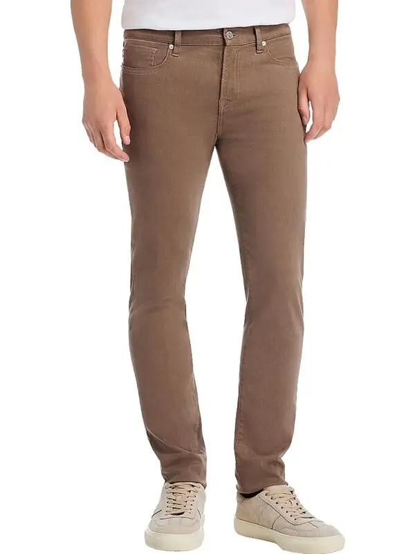 FRAME L'homme Slim Brushed Twill Pants - Latte Brown