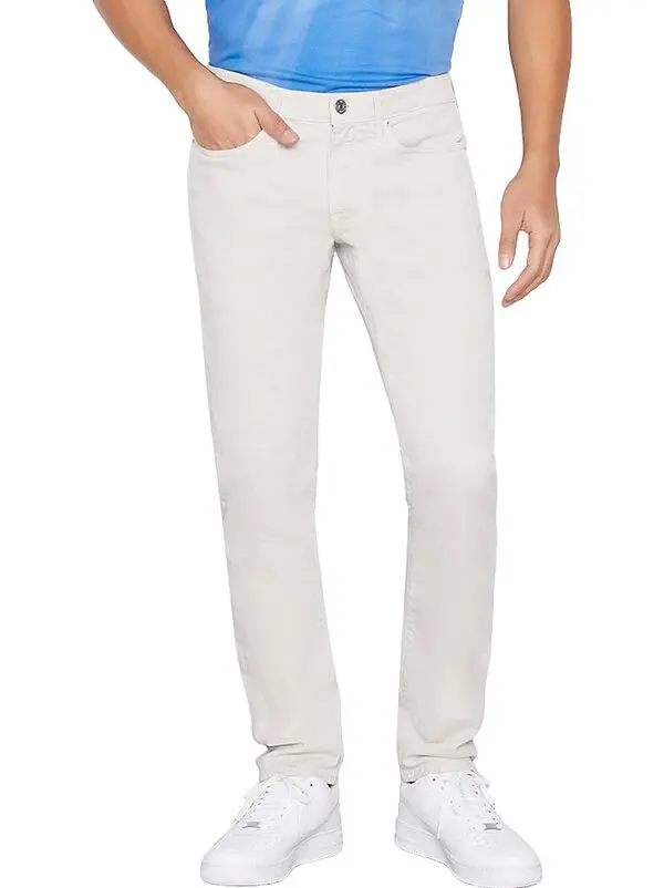 FRAME L'homme Slim Brushed Twill Pants - Milk Beige