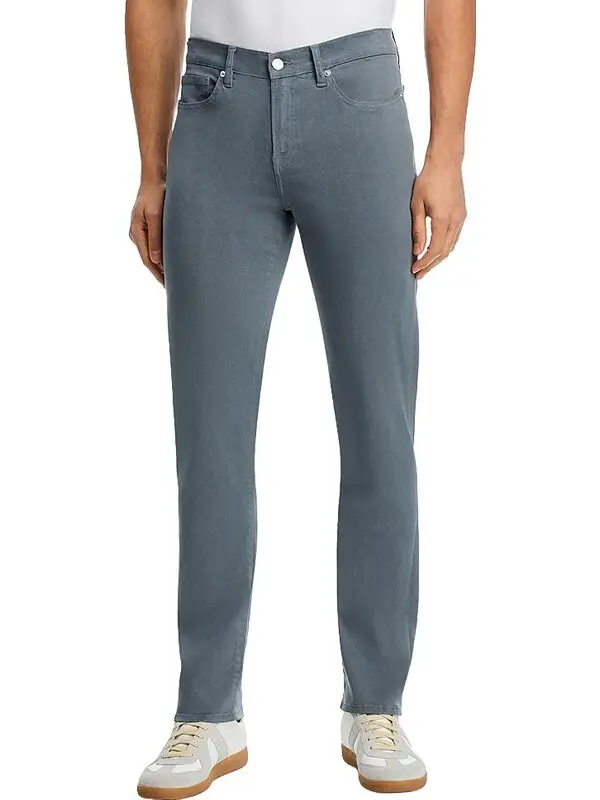 FRAME L'homme Slim Brushed Twill Pants - Modern Grey