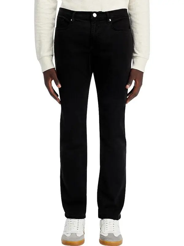 FRAME L'homme Slim Brushed Twill Pants - Noir