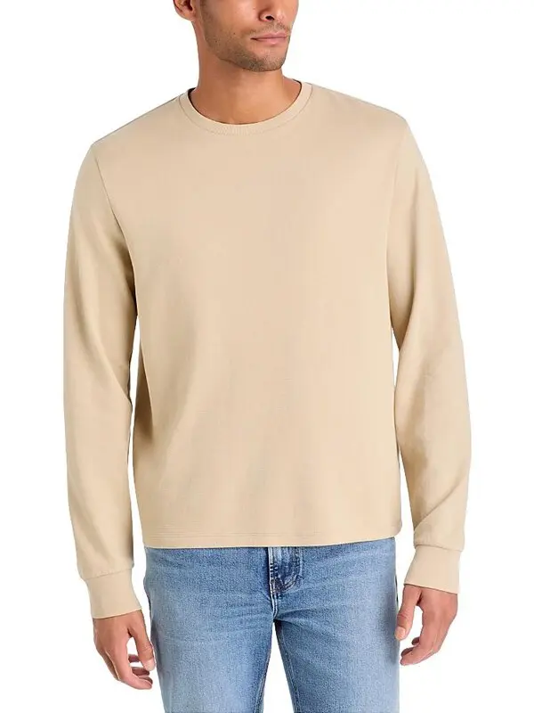 FRAME Duo Fold Crew Shirt - Beige