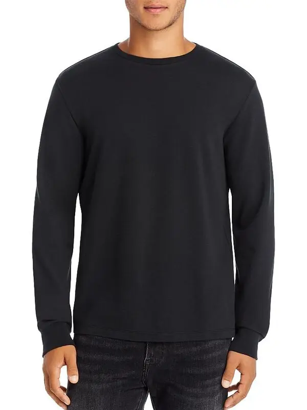 FRAME Duo Fold Crew Shirt - Noir