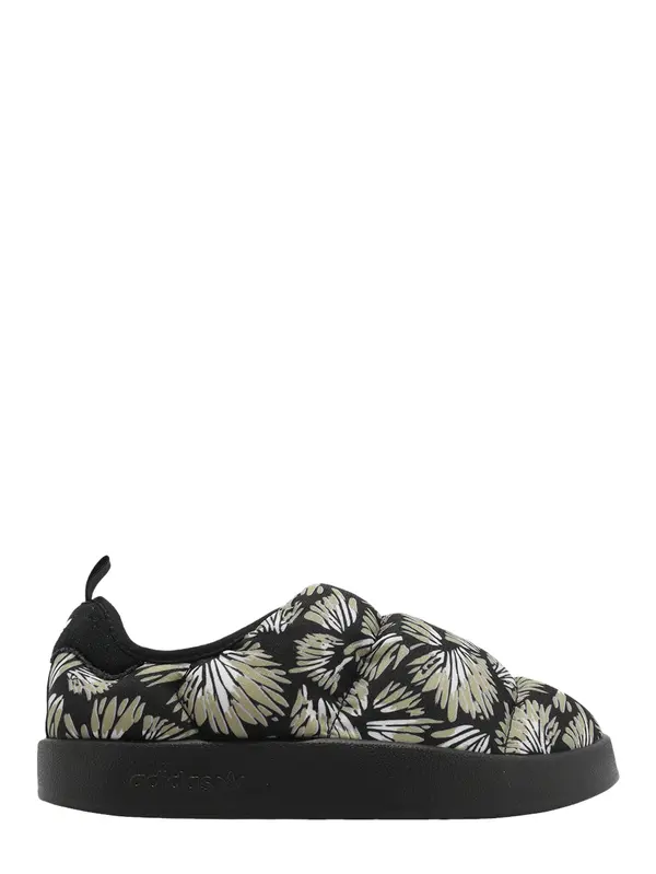 Adidas Puffylette Floral Print Sneakers - Black