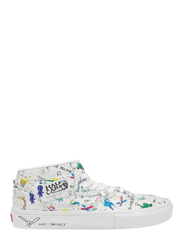 VANS No-comply X Daniel Johnston X Half Cab 'doodles' Sneakers - White