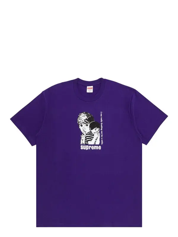 Supreme Freaking Out Tee - Purple