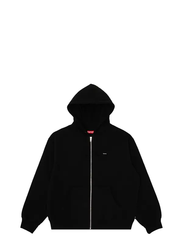 Supreme Small Box Zip Up Hooded Sweatshirt - Black