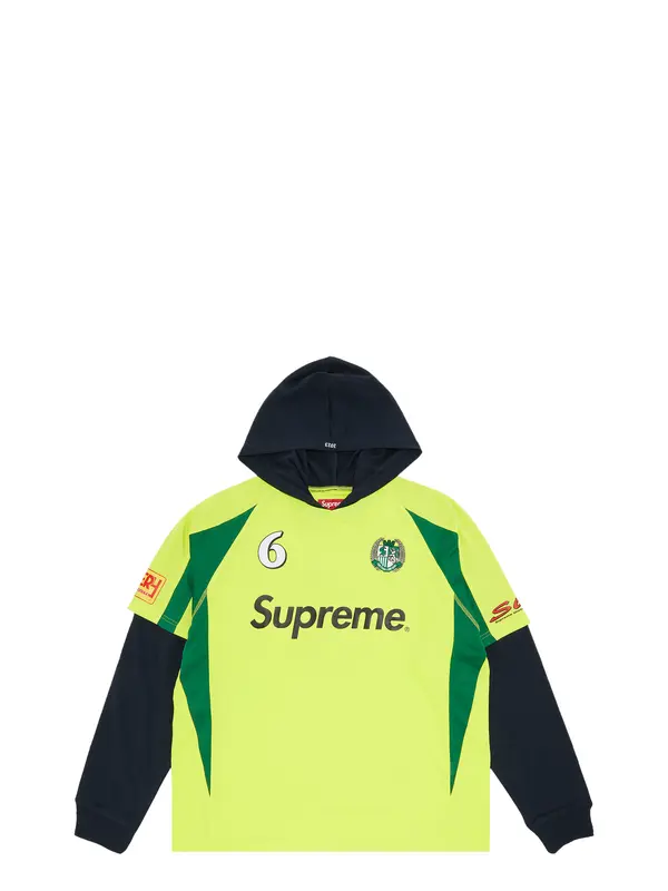 Supreme Hooded Soccer Jersey - Green
