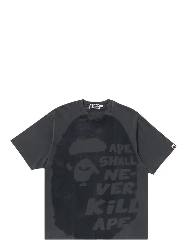 A BATHING APE Big Ape Head Tee - Black