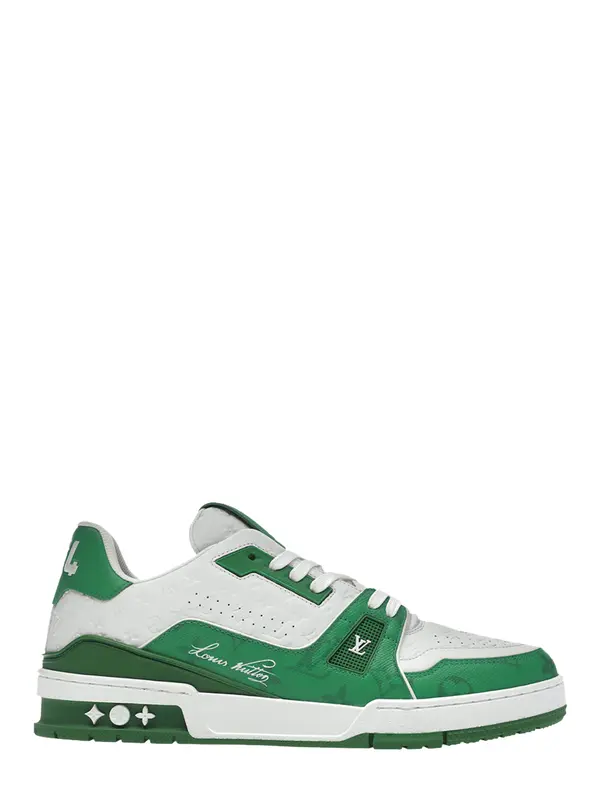 LOUIS VUITTON Trainer Low #54 Mini Monogram Sneakers - Green