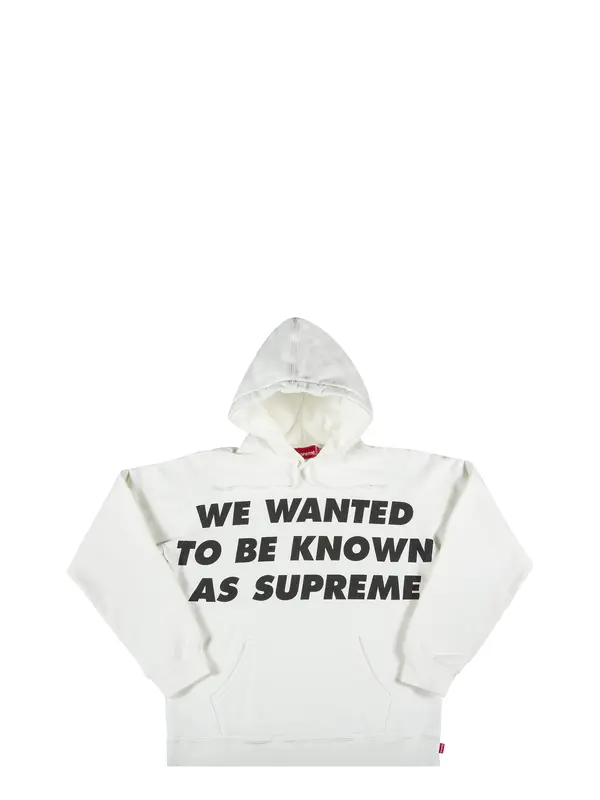 Supreme Known As Hooded Sweatshirt - White
