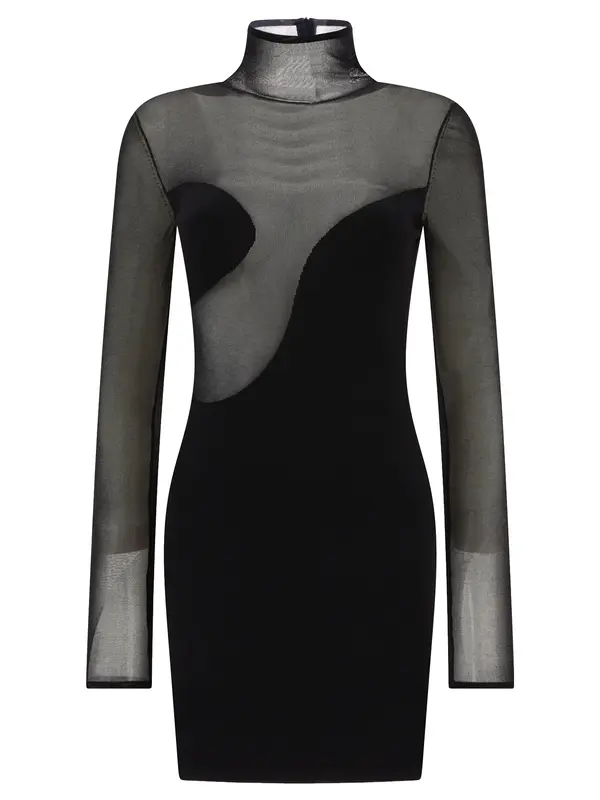 NENSI DOJAKA Asymmetric Dress - Black