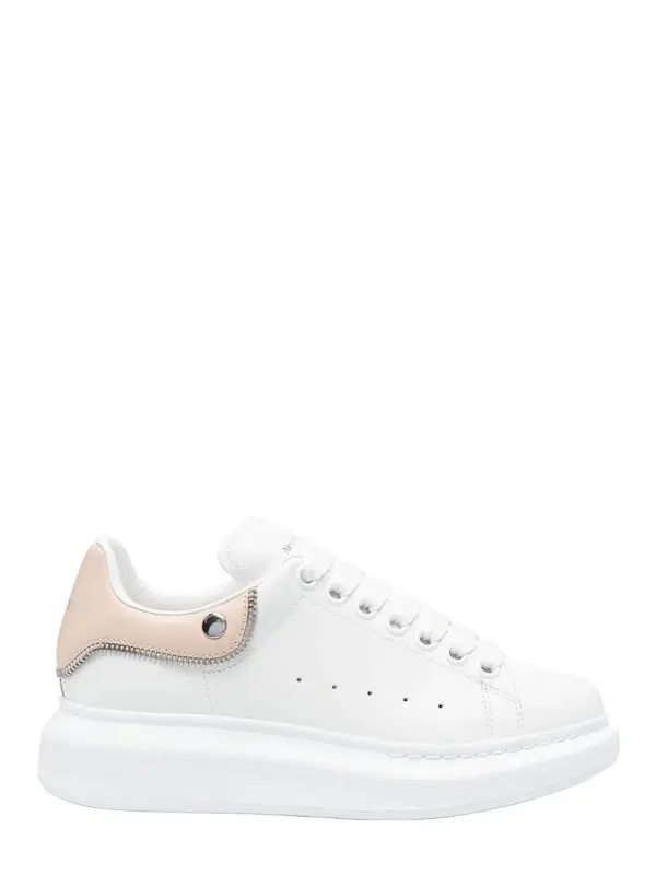 Alexander McQueen Oversized Leather Sneakers - White
