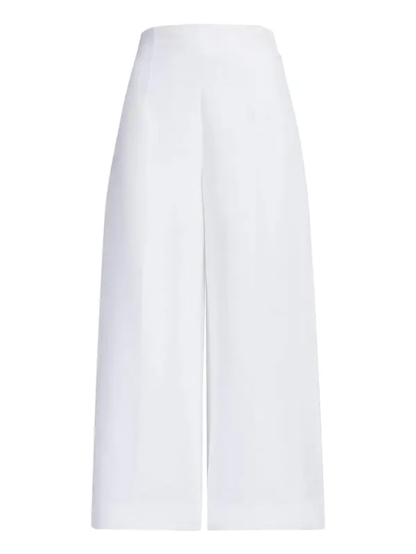 Marni Wide-leg Cropped Trousers - White