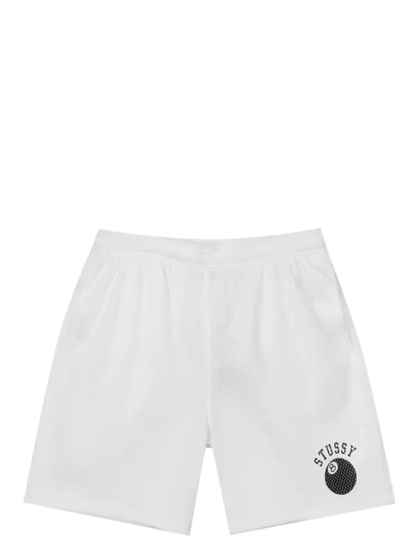 StÜssy 8-ball Mesh Short - White