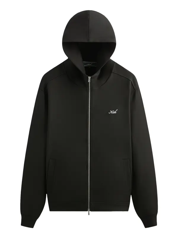 Kith Double Weave Selfridge Zip Up Hoodie - Black
