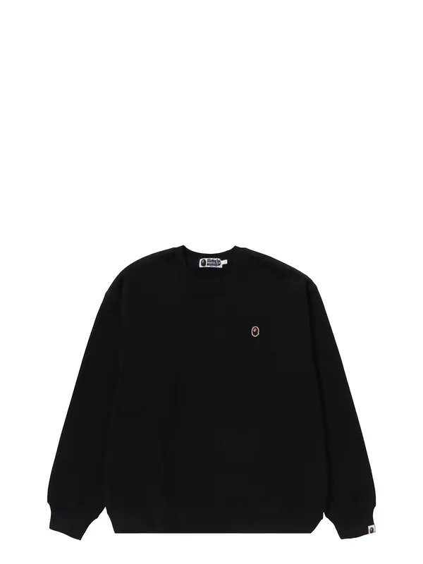A BATHING APE Ape Head Crewneck - Black