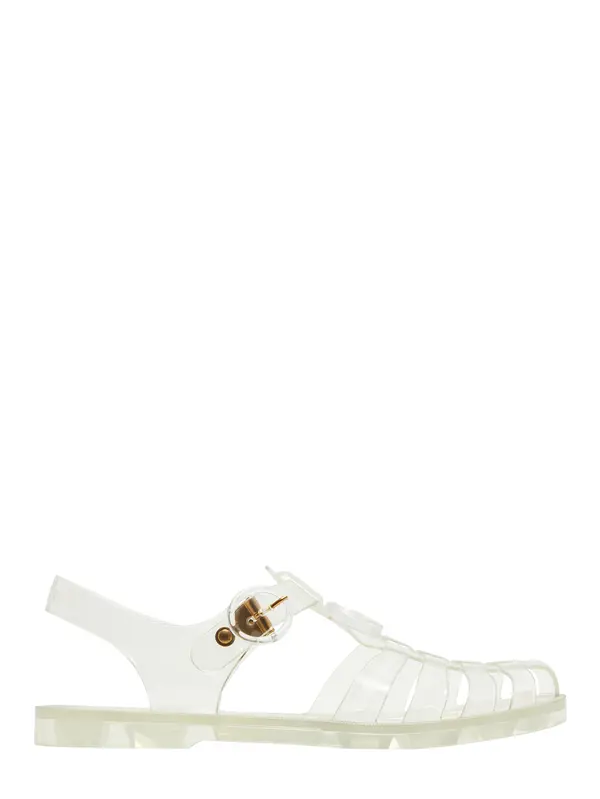 Gucci Gg Fisherman Sandals - White