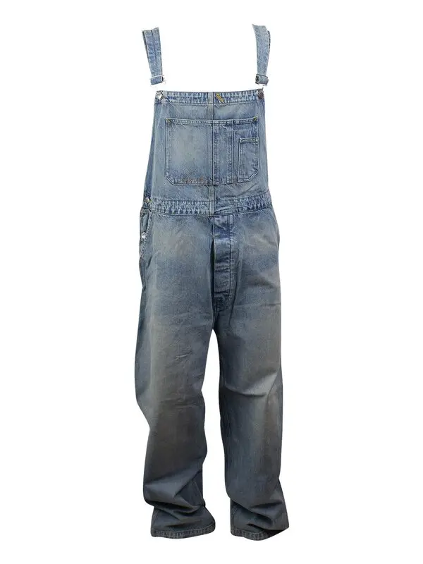 Amiri Topstitch Overalls - Blue