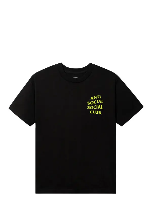 ANTI SOCIAL SOCIAL CLUB Yellow Banded Tee - Black