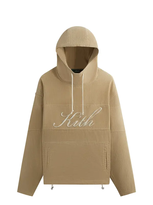 Kith Washed Corduroy Caden Hoodie - Tan