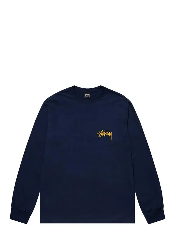 StÜssy Landin Long-sleeve Tee 'navy - Blue