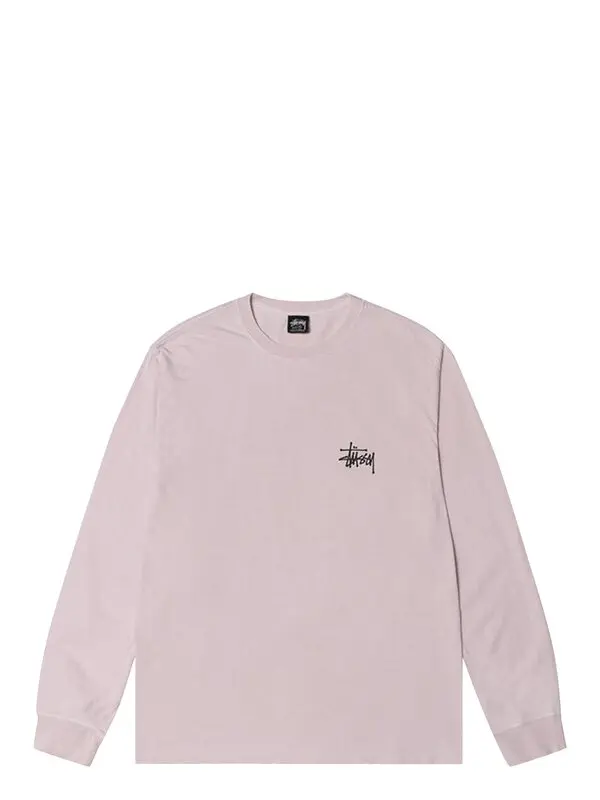 StÜssy Basic Pigment Dyed Long-sleeve Tee 'blush - Purple