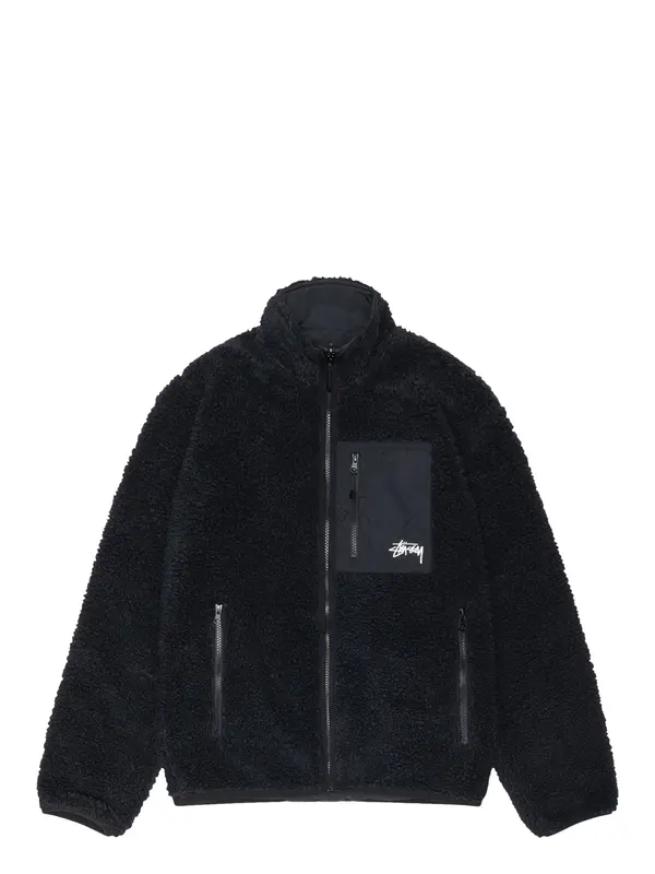 StÜssy Sherpa Reversible Jacket - Black