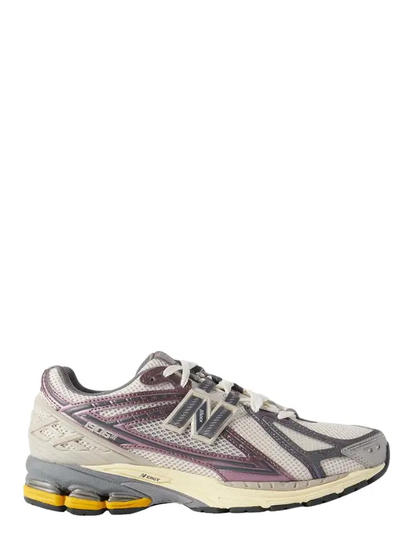 NEW BALANCE 1906 Metallic Faux Leather-trimmed Sneakers - Purple