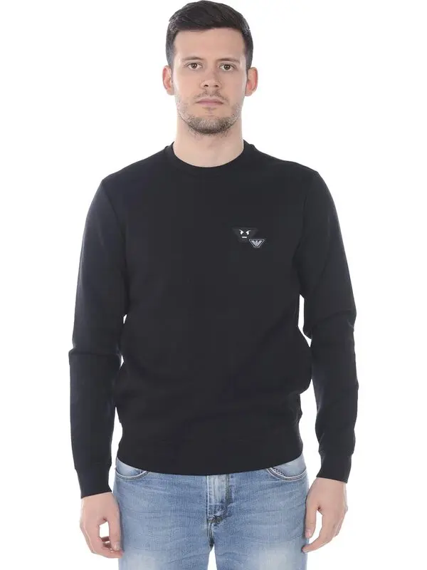 Emporio Armani Hooded Sweatshirt - Black