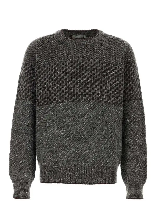 Canali Embroidered Wool Blend Sweater - Printed
