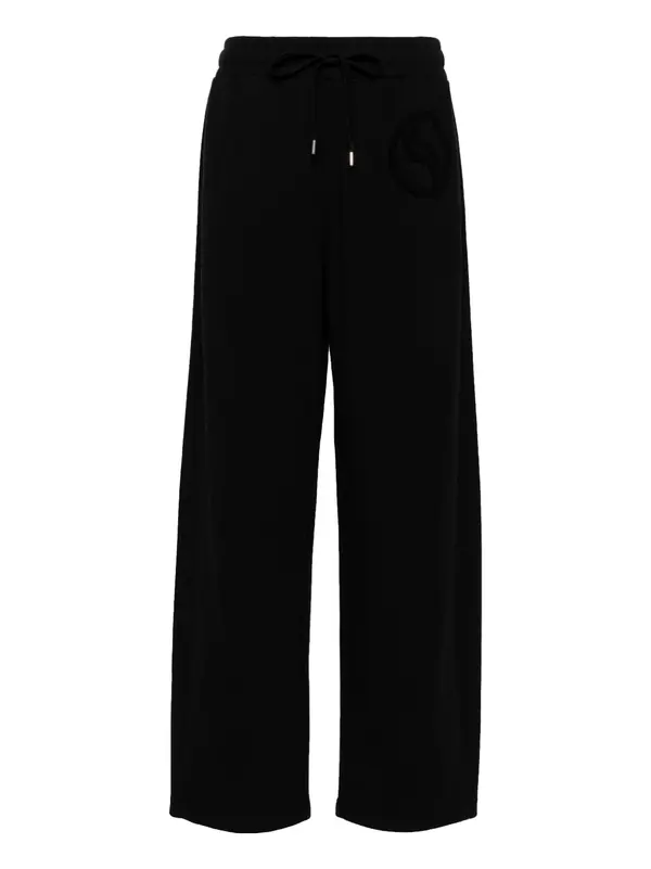 Stella McCartney Straight-leg Cotton Trousers - Black