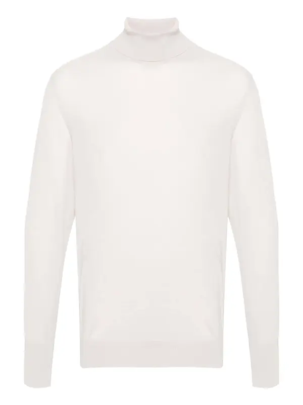 Eleventy Turtleneck Wool Jumper - Neutrals