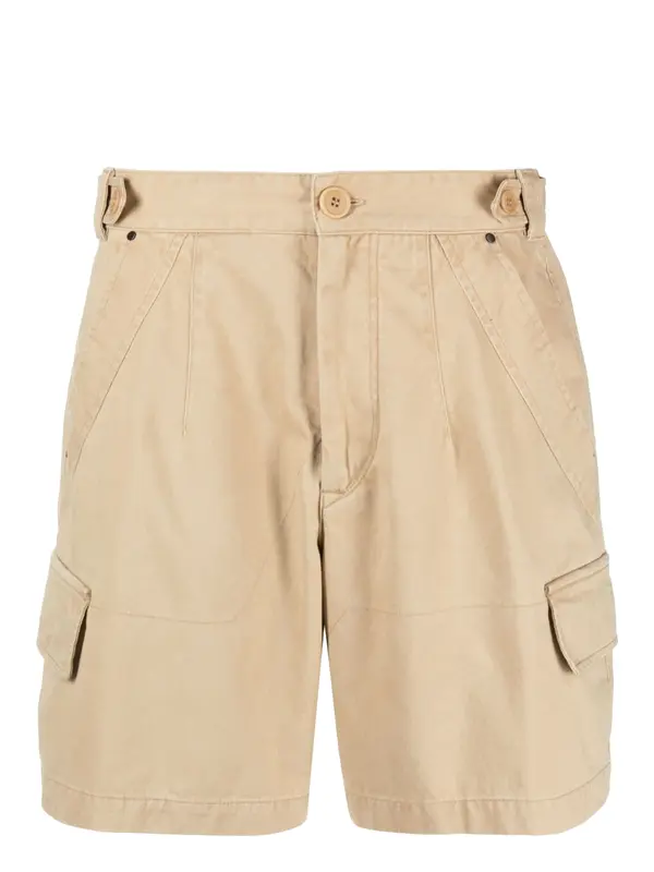 Isabel Marant Lisette Cotton Cargo Shorts - Brown