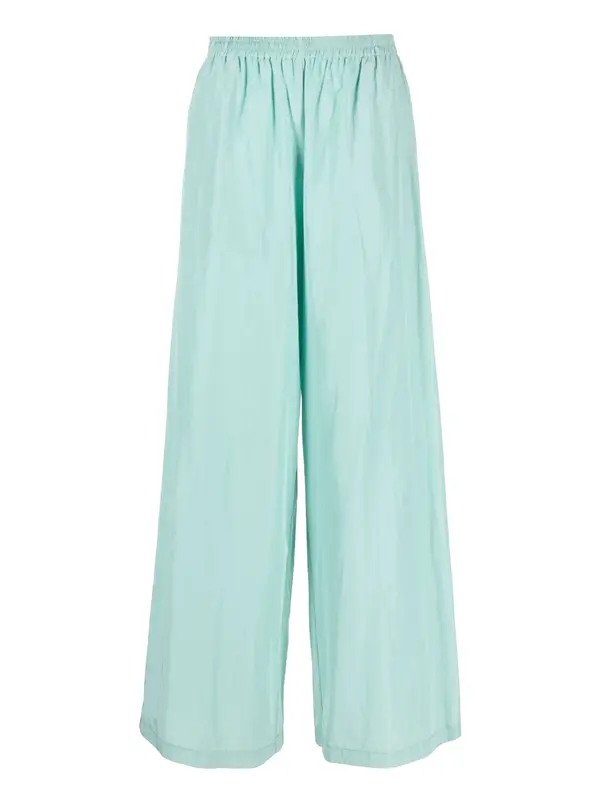 FORTE_FORTE High-waisted Wide-leg Trousers - Blue