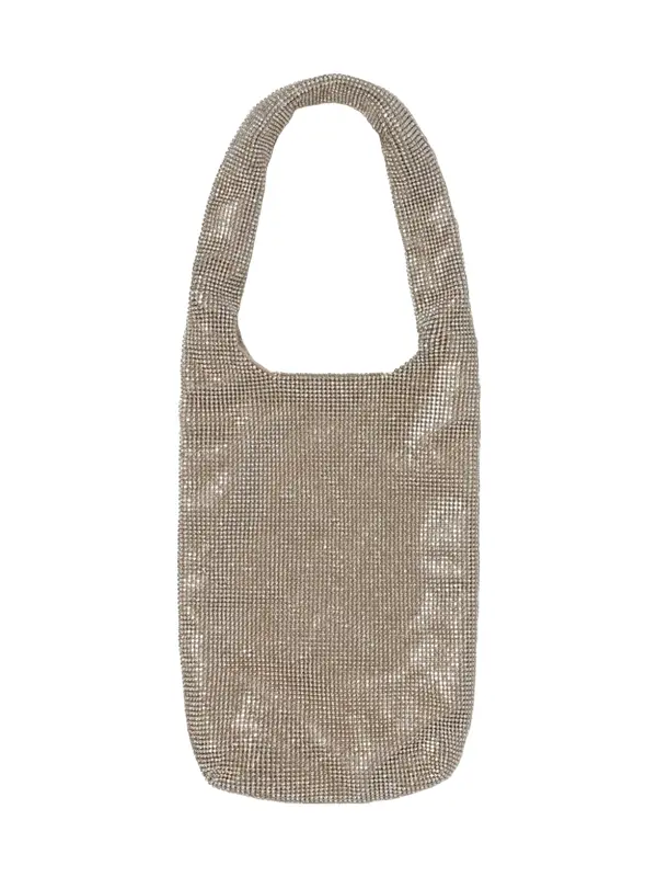 Kara Crystal-embellished Mesh Tote Bag - Neutrals