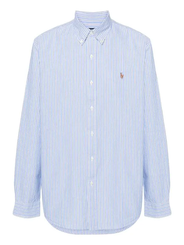 Polo Ralph Lauren Striped Cotton Shirt - Blue