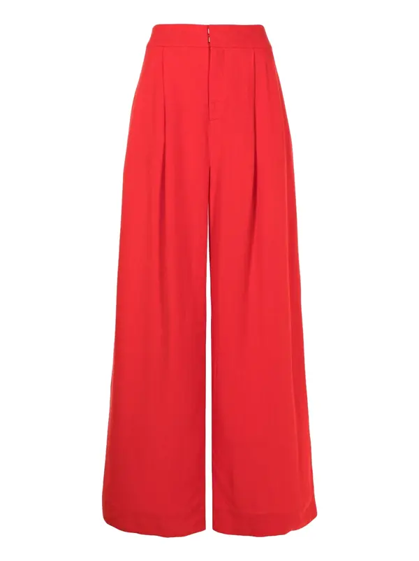 LENNY NIEMEYER Pleated Tailored Trousers - Red