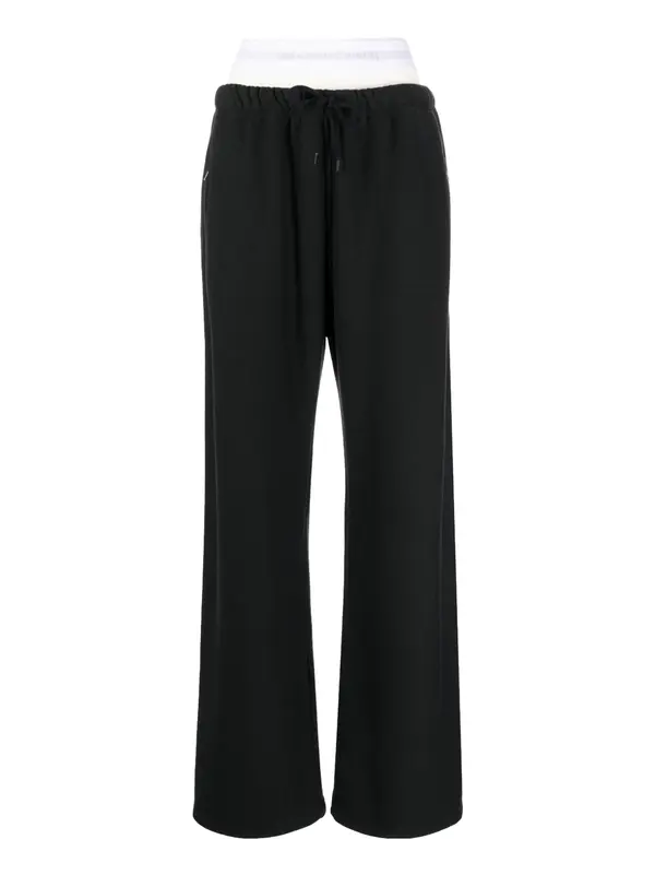 Alexander Wang Layered-design Track Pants - Black