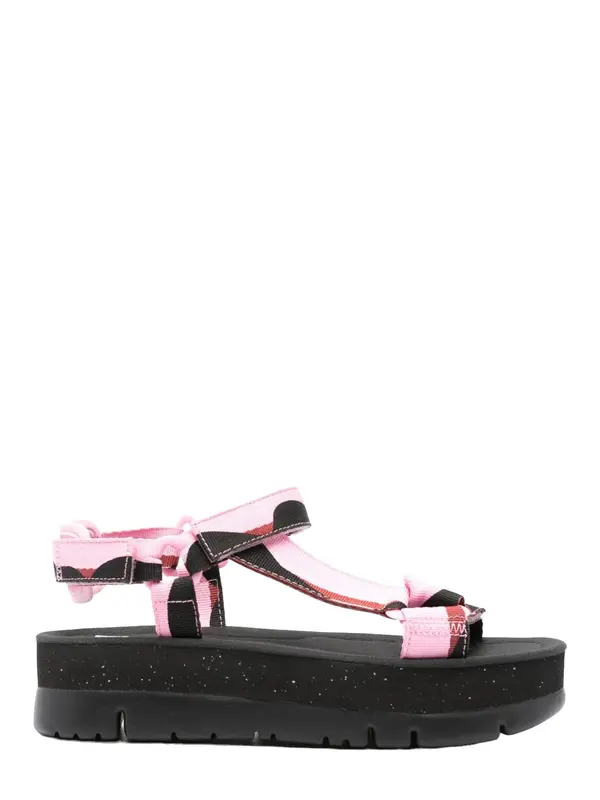 Camper Oruga Up Twins Flatform Sandals - Black