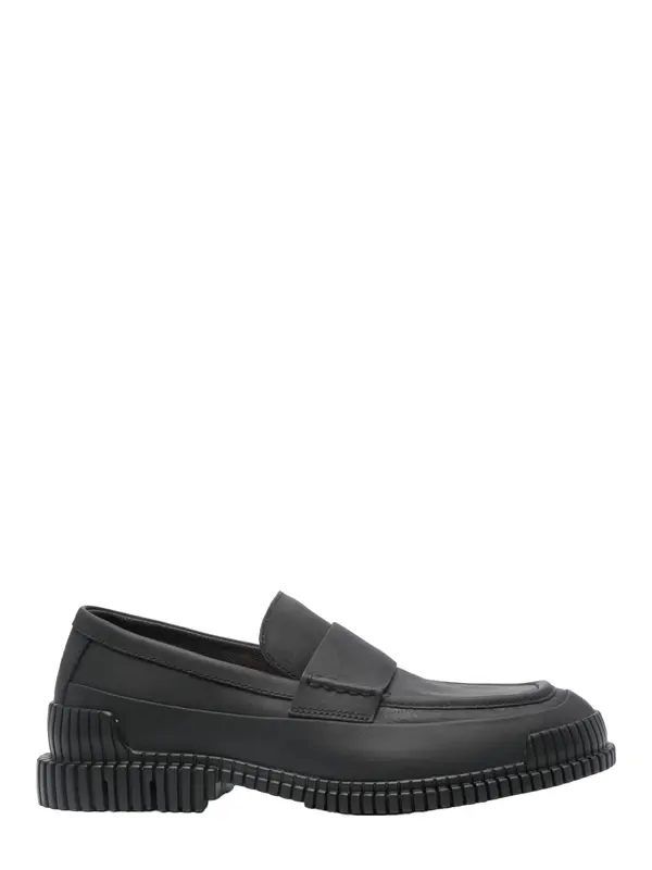 Camper Pix Leather Loafers - Black