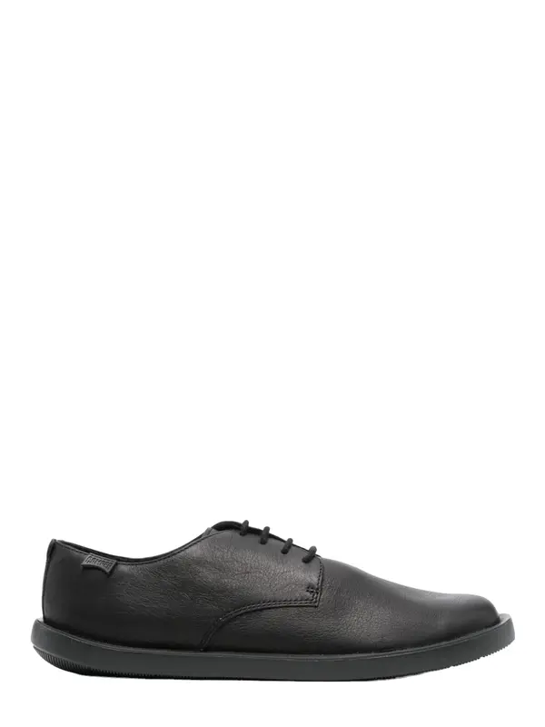 Camper Wagon Leather Derby Shoes - Black