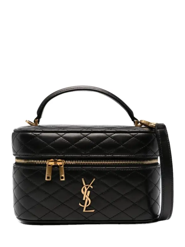 Saint Laurent Mini Gaby Quilted Leather Crossbody Bag - Black