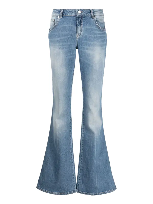 Blumarine Low-rise Bootcut Jeans - Blue