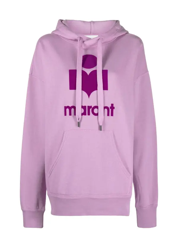 MARANT ETOILE Mansel Logo-embossed Hoodie - Pink